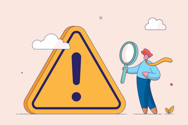 Critical failure concept incident management Vector Image