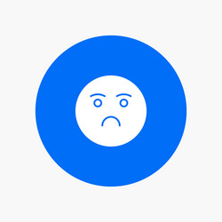 Emojis emotion feeling sad line icon Royalty Free Vector