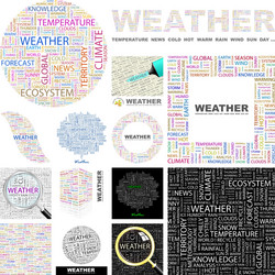Modern weather forecast design layout Royalty Free Vector