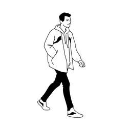People Side View Drawing