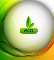 Colorful eco background Royalty Free Vector Image