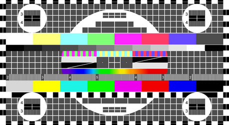 Television test card Royalty Free Vector Image