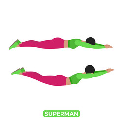 Superman Exercise Vector Images (43)