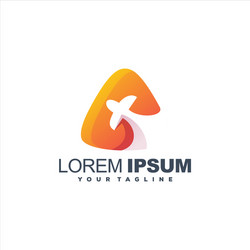 Advertising with 3d plane and smartphone Vector Image