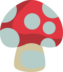 Fungus cartoon isolated Royalty Free Vector Image