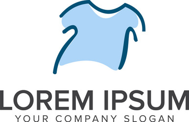 T shirt shop logo design concept template Vector Image