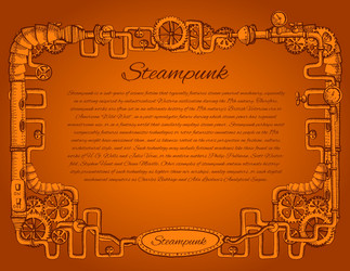 Steampunk Pipe Frame Vector Images (93)