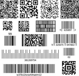 Bar code set Royalty Free Vector Image - VectorStock