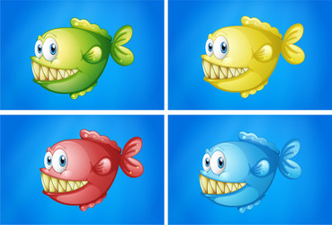 Four Fish Vector Images (over 610)