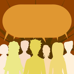 Group of people sharing important informations Vector Image