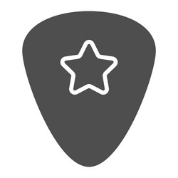 Template with stylish design of guitar plectrum Vector Image