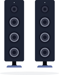 Cartoon home theater audio video system Royalty Free Vector