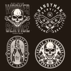 Skull Handyman Vector Images (over 110)