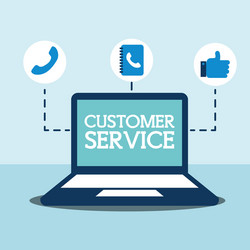 People customer service Royalty Free Vector Image