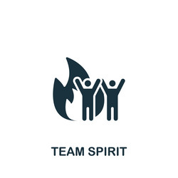 Team spirit icon monochrome simple project Vector Image