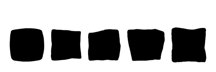 Abstract frames with textured grunge jagged edges Vector Image