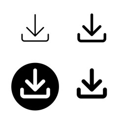 Download icon downloading Royalty Free Vector Image