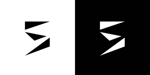 Modern and unique letter s initials logo design Vector Image