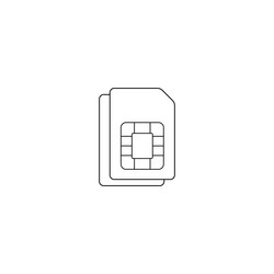 Sim card logo Royalty Free Vector Image - VectorStock