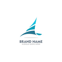 Flight paper plane logo icon Royalty Free Vector Image