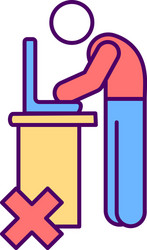 Misunderstanding between people awkward moment Vector Image