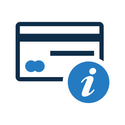 Credit card info icon Royalty Free Vector Image