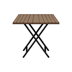 Summer garden outdoor table cartoon Royalty Free Vector