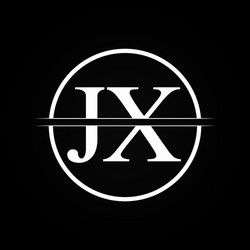 Jx letter type logo design template abstract Vector Image