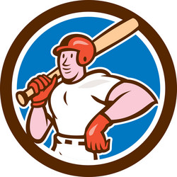 Hawk hold baseball bat Royalty Free Vector Image