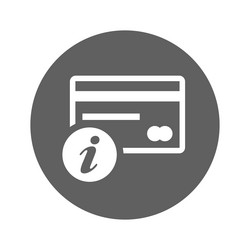Credit card info icon Royalty Free Vector Image