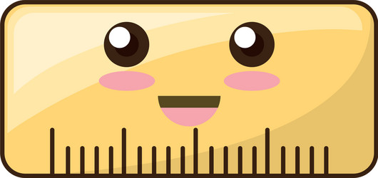 Cute ruler cartoon Royalty Free Vector Image - VectorStock