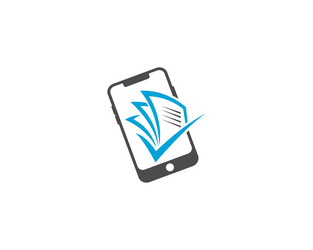 E-learning logo design concept Royalty Free Vector Image