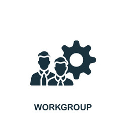 Workgroup icon monochrome simple sign from Vector Image