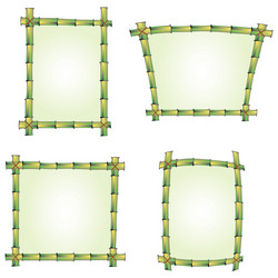 Bamboo frame Royalty Free Vector Image - VectorStock
