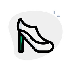 Elegant high heel for ramp walking Royalty Free Vector Image