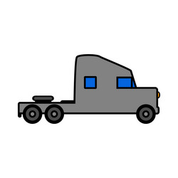 Cargo car icon on white background Royalty Free Vector Image
