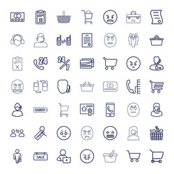 Customer icons Royalty Free Vector Image - VectorStock