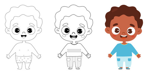Cartoon Boy Outline Vector Images (over 15,000)