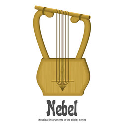 Musical instruments in the bible series Royalty Free Vector