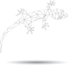 Abstract geckos Royalty Free Vector Image - VectorStock