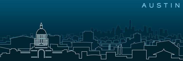 Austin Texas Skyline Vector Images (over 160)