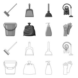 Cleaning and service symbol Royalty Free Vector Image