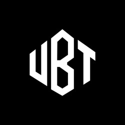 Ubt logo letter design Royalty Free Vector Image