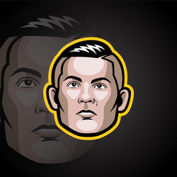 Cristiano ronaldos jersey Royalty Free Vector Image