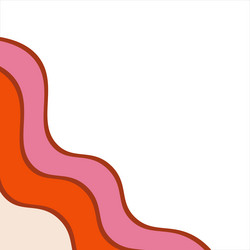 Retro rainbow corner Royalty Free Vector Image