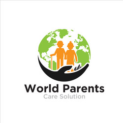 Love parent care logo designs simple modern Vector Image