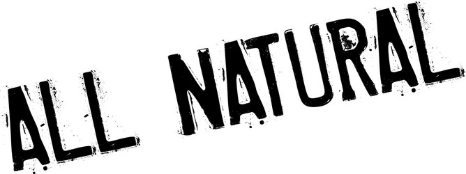 All Natural Sticker Label Royalty Free Vector Image
