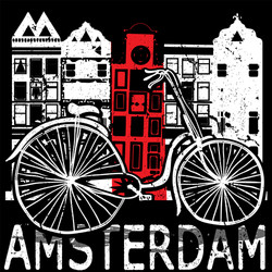 Amsterdam symbols Royalty Free Vector Image - VectorStock