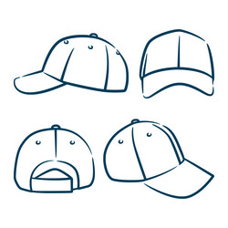 Baseball cap Royalty Free Vector Image - VectorStock