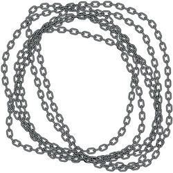 Black round chain Royalty Free Vector Image - VectorStock